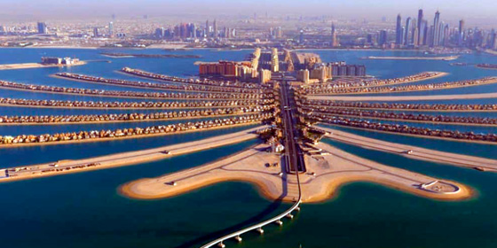 ¿Dónde está construída la isla artificial con forma de palmera ...