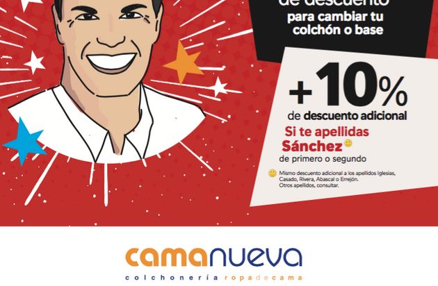 Así es el curioso anuncio de una empresa de colchones: "Pedro Sánchez ...