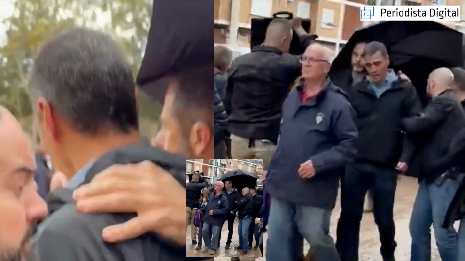 DANA: Esta es la vergonzosa escena en la que Sánchez huye como un conejo de la ira de las ...