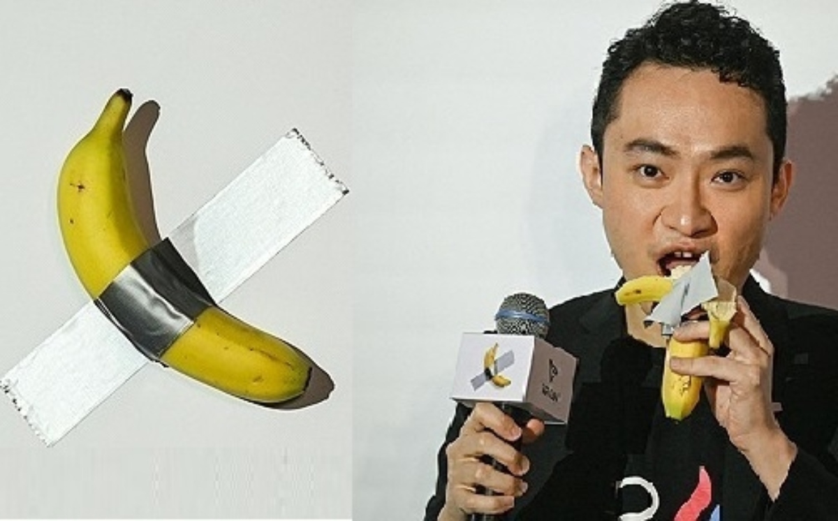 Justin Sun, el chino que pagó 6 millones por la banana pegada a la ...