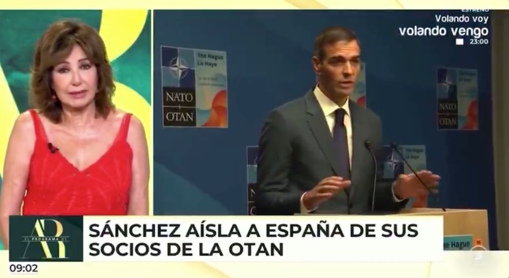 Ana Rosa Quintana zarandea al socialista Sánchez por su estruendoso ...