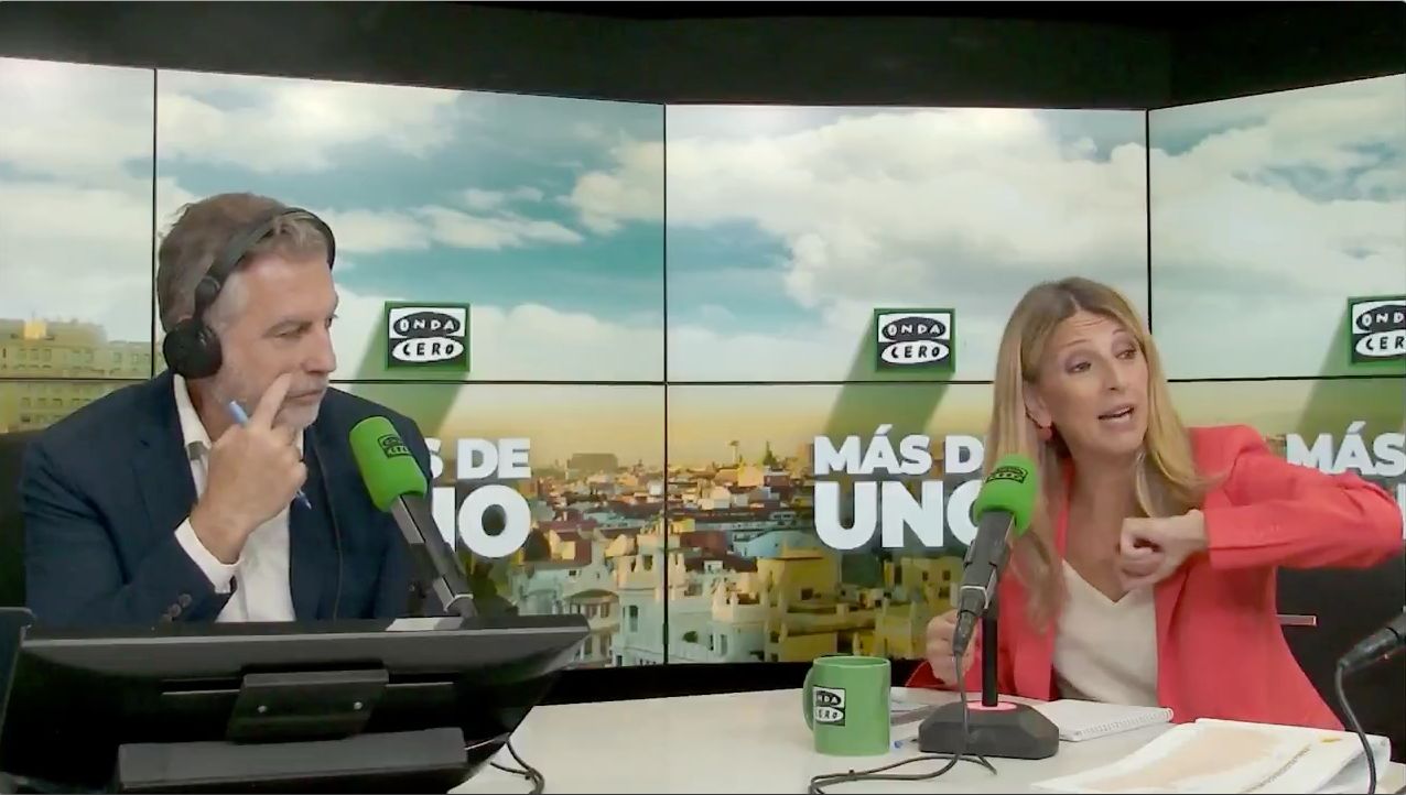 Carlos Alsina pone a balbucear a Yolanda Díaz con una pregunta directa ...
