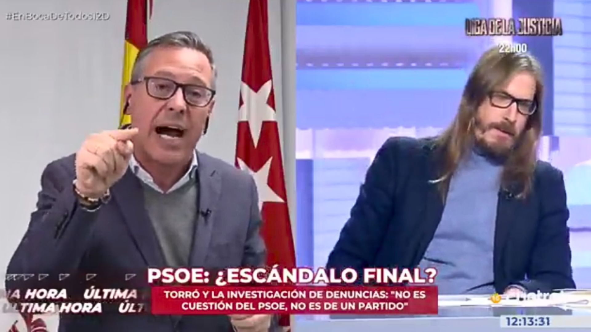 Alfonso Serrano explota en directo contra los insultos del podemita ...